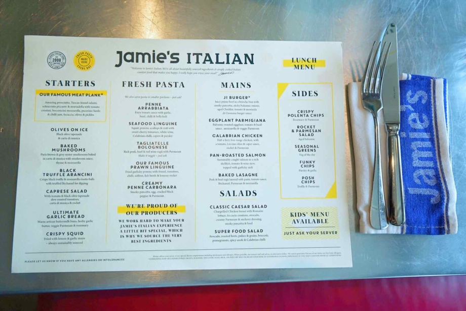 Royal Caribbean Jamie’s Italian - Spectrum of the Seas A-La-Carte Buffet
