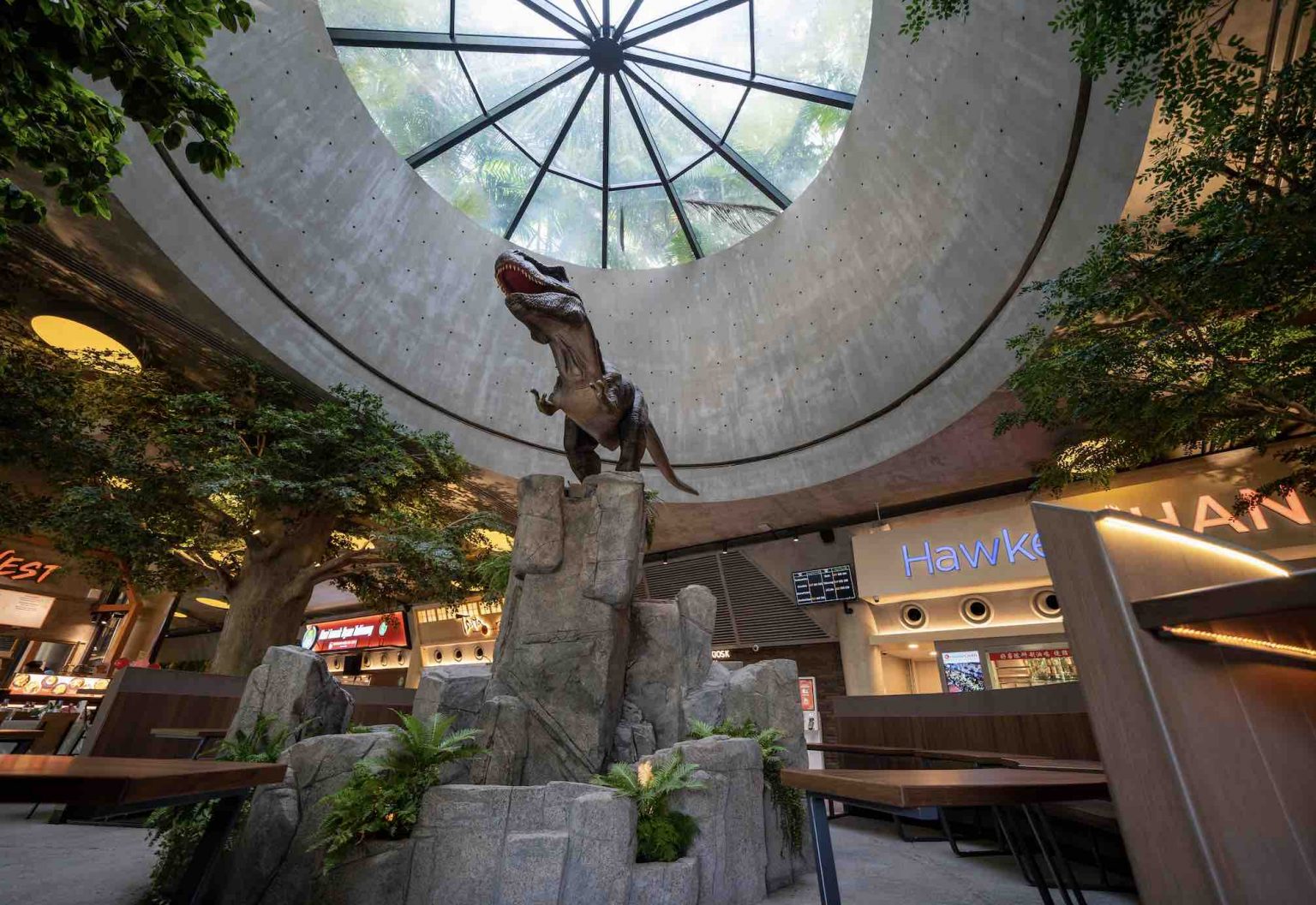 Experience First Dinosaur Food Hall At Jurassic Nest Singapore